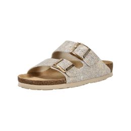 Pantolette Rohde "Rohde Pantoletten Veloursleder", Damen, Gr. 39, natur, Veloursleder, Schuhe Pantolette