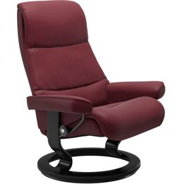Relaxsessel stressless "View", rot (bordeaux batick), B:78cm H:105cm T:78cm, Leder BATICK: BATICK ist ein leicht korrigiertes, durchgef&auml;rbtes und genarbtes M&ouml;belleder, bei dem die meisten Unebenheiten und Spuren in der Regel entfernt wurden.;Leder PALOMA: PALOMA ist ein durchgef&auml;rbtes Semianilin-M&ouml;belleder mit nat&uuml;rlicher Narbung.;ROHLEDER Stoff Q2 FARON: Ein fester zuverl&auml;ssiger Boucl&eacute; mit einem 