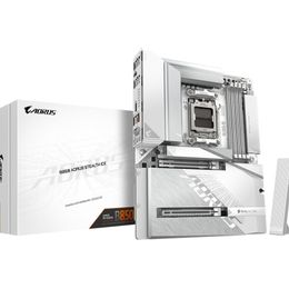 Gigabyte Mainboard "B850 AORUS STEALTH ICE Mainboard &ndash; Unterst&uuml;tzt AMD Ryzen 9000 Serie CP", ohne farbbezeichnung, B:31,1cm H:9,6cm T:34,2cm, Mainboards