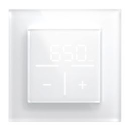 homematic IP Smart-Home-Zubeh&ouml;r "Bundle Glas-Wandthermostat CO2 + Glasrahmen", wei&szlig;, B:31cm H:12cm T:37cm, Smart-Home-Stationen