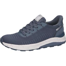 Waldl&auml;ufer Sneaker WALDL&Auml;UFER "H-CHARLIE", Herren, Gr. 5,5 (38,5), jeansblau, Synthetik, Textil, unifarben, Schuhe Sneaker, Schn&uuml;rschuh, Outdoorschuh in veganer Vearbeitung, H-Weite