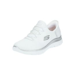 Sneaker Skechers "Skechers Sneaker Textil", Damen, Gr. 37, wei&szlig;, Textil, Schuhe Sneaker