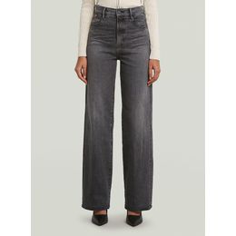 G-Star Raw 5-Pocket-Jeans G-STAR "Deck 2.0 High Loose Jeans", Damen, Gr. 26, L&auml;nge 32, worn in schwarz sacramento, Obermaterial: 99% Baumwolle, 1% Elasthan, Jeans 5-Pocket-Jeans