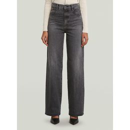 G-Star Raw 5-Pocket-Jeans G-STAR "Deck 2.0 High Loose Jeans", Damen, Gr. 27, L&auml;nge 34, worn in schwarz sacramento, Obermaterial: 99% Baumwolle, 1% Elasthan, Jeans 5-Pocket-Jeans