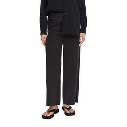 Weite Jeans comma, Damen, Gr. 44, N-Gr, navy, Denim/Jeans, Obermaterial: 90% Baumwolle, 9% Polyester, 1% Elasthan, unifarben, l&auml;ssig geschnitten lang, Jeans