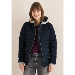 Softshelljacke Cecil, Damen, Gr. L (42), blau navy, Stoff, Obermaterial: 100% Polyester; Futter: 100% Polyester, F&uuml;llung: 100% Polyester, unifarben, comfort fit normal, ohne Ausschnitt, Rippb&uuml;ndchen, Jacken Softshelljacke, mit Kapuze