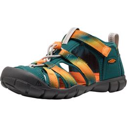 Sandale Keen "SEACAMP II CNX", Jungen, Gr. 39, ombre medite, Synthetik, Schuhe Sandale