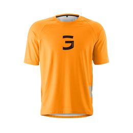Radtrikot Gonso "Trail Jersey M", Herren, Gr. M, orange, 88% Polyester, 12% Elasthan, Rundhals, Trikots, Herren Fahrradtrikot, leichtes u atmungsaktives Trikot, ideal f&uuml;r MTB