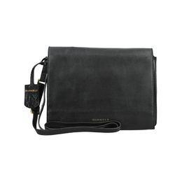 Umh&auml;ngetasche Burkely "Burkely Taschen Leder", Damen, Gr. onesize, schwarz, Leder, Taschen Umh&auml;ngetasche
