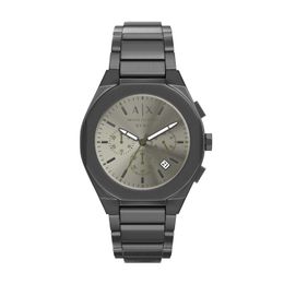 Chronograph Armani Exchange "SYNC", anthrazit, grau, Armbanduhren, Herren, Chronograph, Quarzuhr, Armbanduhr, Herrenuhr, Edelstahlarmband, analog, Tag