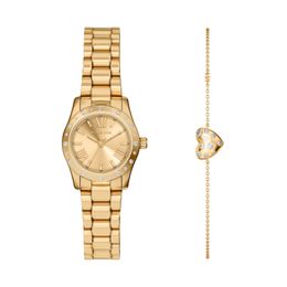 Quarzuhr Michael Kors "LEXINGTON", gelbgoldfarben, goldfarben, Armbanduhren, Damen, Quarzuhr, Armbanduhr, Damenuhr, Edelstahlarmband, Ideal auch als Geschenk