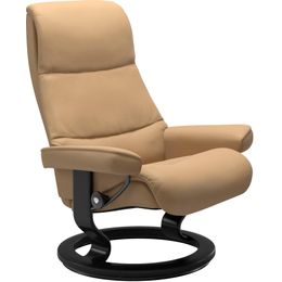 Relaxsessel stressless "View", beige (sand paloma), B:78cm H:105cm T:78cm, Leder BATICK: BATICK ist ein leicht korrigiertes, durchgef&auml;rbtes und genarbtes M&ouml;belleder, bei dem die meisten Unebenheiten und Spuren in der Regel entfernt wurden.;Leder PALOMA: PALOMA ist ein durchgef&auml;rbtes Semianilin-M&ouml;belleder mit nat&uuml;rlicher Narbung.;ROHLEDER Stoff Q2 FARON: Ein fester zuverl&auml;ssiger Boucl&eacute; mit einem st
