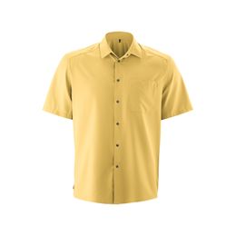 Radtrikot Gonso "Adventure Shirt M", Herren, Gr. L, kanariengelb, 94% Polyester, 6% Elasthan, Rundhals, Trikots, Atmungsaktiv, schnell trocknend