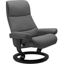 Relaxsessel stressless "View", grau (grau batick), B:78cm H:105cm T:78cm, Leder BATICK: BATICK ist ein leicht korrigiertes, durchgef&auml;rbtes und genarbtes M&ouml;belleder, bei dem die meisten Unebenheiten und Spuren in der Regel entfernt wurden.;Leder PALOMA: PALOMA ist ein durchgef&auml;rbtes Semianilin-M&ouml;belleder mit nat&uuml;rlicher Narbung.;ROHLEDER Stoff Q2 FARON: Ein fester zuverl&auml;ssiger Boucl&eacute; mit einem str