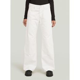 G-Star Raw 5-Pocket-Jeans G-STAR "Bowey Barrel Carpenter Jeans", Damen, Gr. 25, L&auml;nge 28, faded chalkstone gd, Obermaterial: 75% Baumwolle, 25% Baumwolle, Jeans 5-Pocket-Jeans
