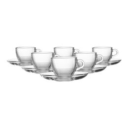 Ritzenhoff & Breker Espressoglas RITZENHOFF & BREKER "Espresso-Set Barista 80 ml 6er Set transparent", bunt (transparent), B:12,5cm H:9cm, Glas, Trinkgef&auml;&szlig;e, Sp&uuml;lmaschinenfest