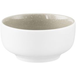Dipschale Seltmann Weiden "Sento Home", beige, cream, wei&szlig;, gesprenkelt, H:4,1cm &Oslash;:8,6cm, Porzellan, Sch&uuml;sseln, Dipschale, Sch&auml;lchen, kleine Schale