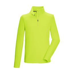Fleecepullover Killtec "KSW 99 MN FLC SHRT", Herren, Gr. XXL, maigr&uuml;n, Obermaterial: 100% Polyester, Sweatshirts Fleecepullover, Herren Fleeceshirt: warm, komfortabel, Rei&szlig;verschluss mit Kinnschutz