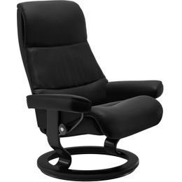 Relaxsessel stressless "View", schwarz (schwarz paloma), B:78cm H:105cm T:78cm, Leder BATICK: BATICK ist ein leicht korrigiertes, durchgef&auml;rbtes und genarbtes M&ouml;belleder, bei dem die meisten Unebenheiten und Spuren in der Regel entfernt wurden.;Leder PALOMA: PALOMA ist ein durchgef&auml;rbtes Semianilin-M&ouml;belleder mit nat&uuml;rlicher Narbung.;ROHLEDER Stoff Q2 FARON: Ein fester zuverl&auml;ssiger Boucl&eacute; mit ein