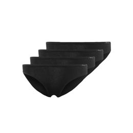 Slip Skiny "Slip 4er Pack", Damen, Gr. M, schwarz, Obermaterial: 96% Baumwolle CO. 4% Elasthan EL., Unterhosen Slip