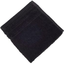 G&ouml;zze Seiftuch G&Ouml;ZZE "Berlin", schwarz, B:30cm L:30cm, Frottier, Handt&uuml;cher