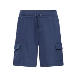 Sweatshorts Blend "Sweatshorts BHCarab", Herren, Gr. L, N-Gr, blau (marineblaus), Obermaterial: 58% Baumwolle CO. 42% Polyester PES., Hosen Sweatshorts