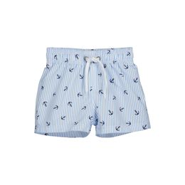 Badeshorts Blue Seven, Jungen, Gr. 104 (110), N-Gr, hl blau, Web, Polyester, bedruckt, Badehosen Badeshorts, Sport- und Beach-Bermudas