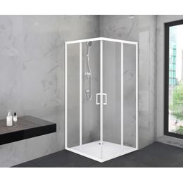 Eckdusche MARWELL, wei&szlig;, B:90cm H:200cm T:90cm, Duschkabinen