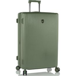 Hartschalen-Trolley Heys "Earthtone, verschiedene Gr&ouml;&szlig;en und Farben", Gr. B/H/T: 48cm x 76cm x 30cm 117 l, gr&uuml;n (moss), Polycarbonat, Koffer, Heys Reisegep&auml;ck TSA Schloss Volumenerweiterung