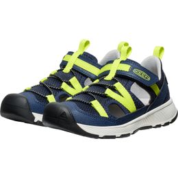 Sandale Keen "MOTOZOA SANDAL", Jungen, Gr. 34, naval academy, evening primrose, Synthetik, Schuhe Sandale, atmungsakiv