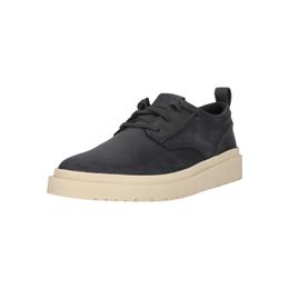 Schn&uuml;rschuh Clarks "Polden Lace", Herren, Gr. 42, dunkelblau, Leder, Schuhe Schn&uuml;rschuh, mit Schaumstoff-Fu&szlig;bett