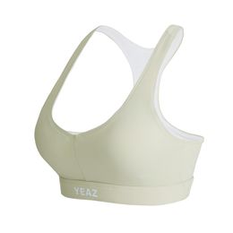 Sporttop YEAZ "Top CELEB", Damen, Gr. L, gr&uuml;n, Obermaterial: 75% Nylon NY. 25% Elasthan EL., Tops Sporttop