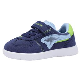 Sneaker Kangaroos "K-LPI SWOOPZ EV", M&auml;dchen, Gr. 23, dk navy, lime, Synthetik, Schuhe Sneaker