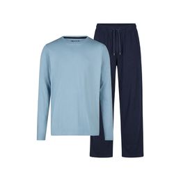 Phil & Co. Berlin Pyjama lang 'Fashionable' Herren Gr&ouml;&szlig;e M blau