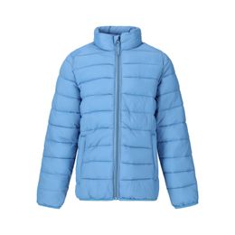 Outdoorjacke ZIGZAG "Fiesta", Kinder, Gr. 104, ice, 100% Polyamid, kariert, unifarben, normal, hoch geschlossener Ausschnitt, Jacken Outdoorjacke, Schmucklos