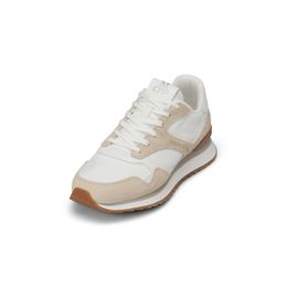 Marc O'Polo MARC O'POLO Damen Sneaker "aus Rindleder und Nylon", Gr. 36sanftes wei&szlig;, Obermaterial: 90% Leder, 10% Polyamid, unifarben, Schuhe