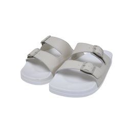 Sneaker Karl Kani "Karl Kani Damen KKSLDSM000013 Street Slide", Damen, Gr. 41, beige, wei&szlig;, unifarben, Schuhe Sneaker