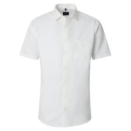 Businesshemd Venti "Venti Businesshemd Kurzarm uni", Herren, Gr. 40, Normalgr&ouml;&szlig;en, ivory, 100% Baumwolle, unifarben, schmal, Hemden