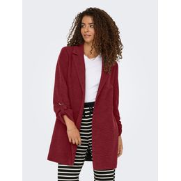 Langmantel Only "ONLNORMA LIFE 3/4 LOOSE COATIGAN CC PNT", Damen, Gr. XS, cabernet detail:with melange, Web, Obermaterial: 100% Polyester, meliert, regular fit, M&auml;ntel
