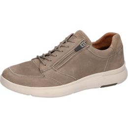 Waldl&auml;ufer Sneaker WALDL&Auml;UFER "HEIKO", Herren, Gr. 9,5 (44), beige, Nubukleder, Veloursleder, unifarben, Schuhe Sneaker, Komfortschuh, Halbschuh in Bequemweite H (= sehr weit)