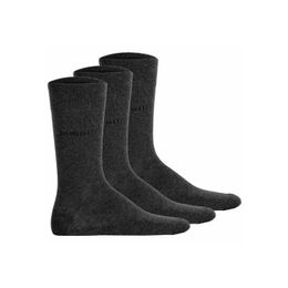 Kurzsocken Bugatti "Socken 3er Pack", Herren, Gr. 39-42, grau, Obermaterial: 78% Baumwolle CO. 20% Polyamid PA. 2% Elasthan EL., Socken