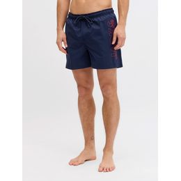 Jack & Jones Jack & Jones Badeshorts 'JPSTMAUI' Herren Gr&ouml;&szlig;e L navy / dunkelrot