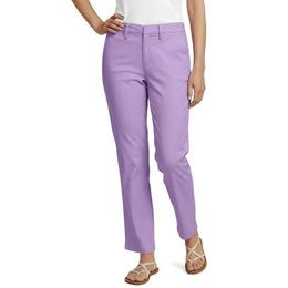 LANDS' END 7/8-Chinos mit geradem Bein Mid Waist, Damen,  Lila, by Lands' End