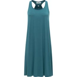 Jerseykleid Ragwear "Nairay", Damen, Gr. M (38), Normalgr&ouml;&szlig;en, ocean gr&uuml;n, Material: 48% Viskose, 47% Polyester, 5% Elasthan, l&auml;ssig geschnitten knielang, tiefer Rundhals, &Auml;rmel ohne &Auml;rmelschlitz, Kleider Jerseykleid, L&auml;ssig-leichtes Strandkleid