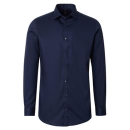 Businesshemd Venti "Venti Businesshemd extra langer Arm 72cm uni", Herren, Gr. 40, Normalgr&ouml;&szlig;en, dunkelblau, 100% Baumwolle, unifarben, sehr figurbetont, Hemden