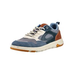 Sneaker Camel Active "Camel Active Sneaker Leder/Textil", Herren, Gr. 42, blau, beige, Leder, Textil, Schuhe Sneaker