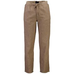 Leinenhose Junk De Luxe "Leinenhose Relaxed Fit", Herren, Gr. M, grau (dk stone), Obermaterial: 55% Baumwolle, 45% Leinen, relaxed fit, Hosen