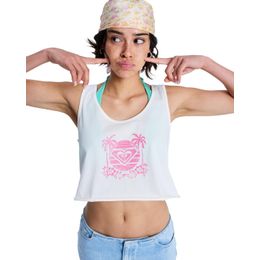 Tanktop Roxy "Magic Sunset Crop", Damen, Gr. XXS, coconut milk, Obermaterial: 100% Walkfrottier;, Tops Tanktop