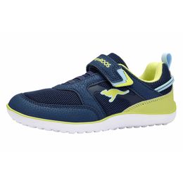 Sneaker Kangaroos "K-BFK PATHFINDER EV", M&auml;dchen, Gr. 34, k blau, celery gr&uuml;n, Mesh, Synthetik, Schuhe Sneaker, Barfu&szlig;schuh