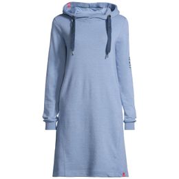 Midikleid SALZHAUT "Knielanges Kleid (Midi) M&Ouml;&Ouml;V", Damen, Gr. L, EURO, blau (ice blau), Obermaterial: 65% Baumwolle CO. 35% Polyester PES., Kleider Midikleid